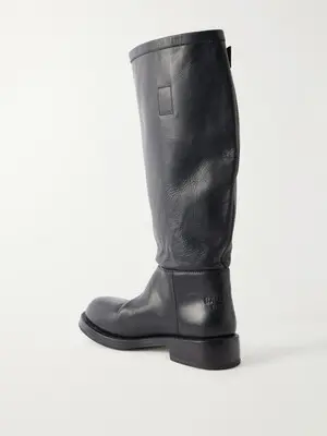 Balenciaga Motor Leather Knee-high Boots