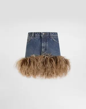 Dolce & Gabbana Denim Skirt Denim And Jeans Multi-colored - Multicolor