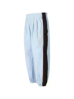WILLY CHAVARRIA Logo-embroidered Side-stripe Track Pants - Blue