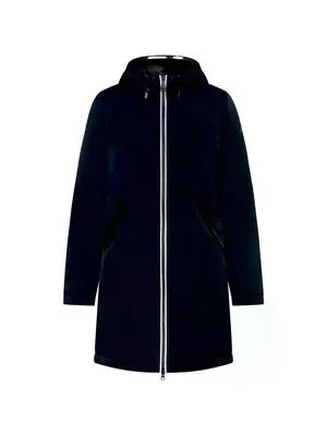 BETTY BARCLAY Hooded Quilted Parka Coat - Blue