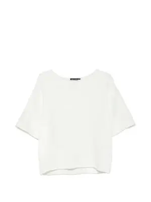 BETTY BARCLAY Short-sleeved Knit T-shirt - Neutrals