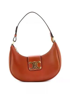Celine Ava Triomphe Bag Leather Shoulder Bag - Brown