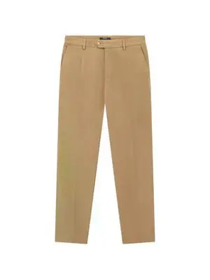 Boggi Milano Trousers In Stretch Cotton - Neutrals