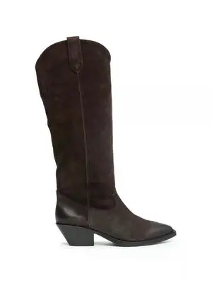 Ash Dolly Knee-high Cowboy Boots - Brown