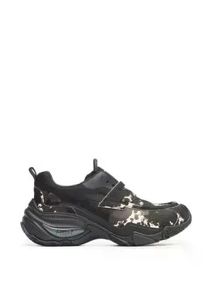 Ash Vapor Pony-hair Slip-on Sneakers - Black