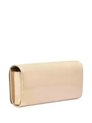 LE SILLA Logo-plaque Clutch Bag - Neutrals