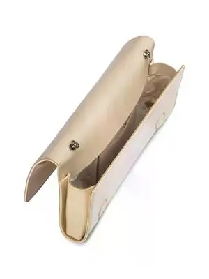 LE SILLA Logo-plaque Clutch Bag - Neutrals