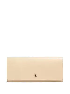 LE SILLA Logo-plaque Clutch Bag - Neutrals