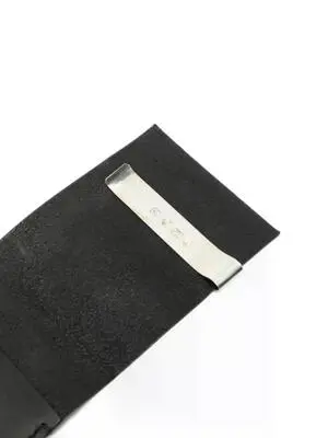 Werkstatt:München Silver-clip Leather Card Case