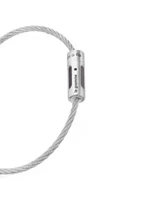 Le Gramme Punched Cable Bracelet