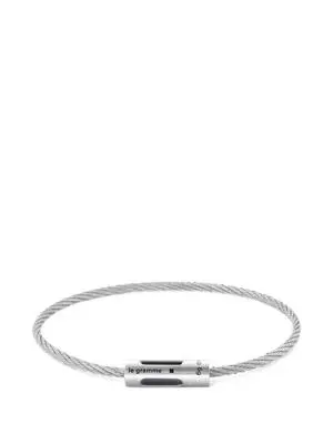 Le Gramme Punched Cable Bracelet - Silver