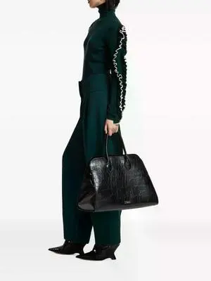 Essentiel Antwerp Katarina Croc-effect Tote Bag - Black
