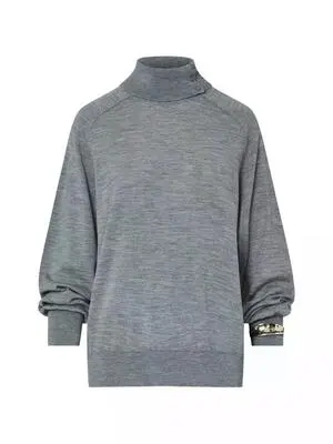 Liu Jo Wool Turtleneck With Bracelet - Grey
