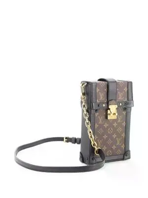 LOUIS VUITTON Vertical Trunk Pochette Monogram Canvas Crossbody Bag - Brown