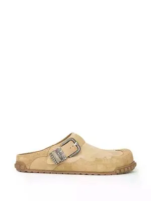 Ash Texas Buckle-fastening Mules - Brown