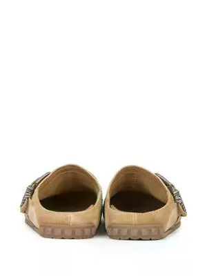 Ash Texas Buckle-fastening Mules
