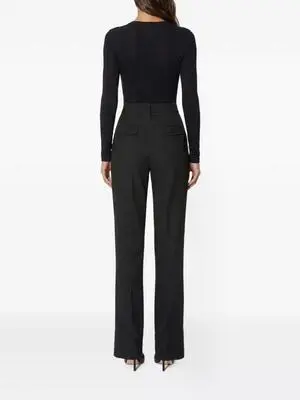 Elisabetta Franchi Flowing Gabardine Trousers