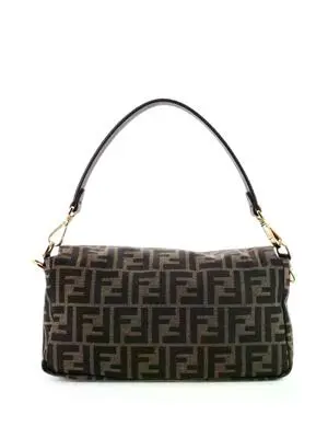 Fendi Baguette Nm Bag Zucca Canvas Medium Shoulder Bag