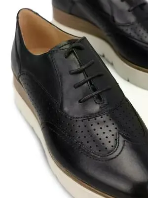 Geox Brogue-detail Platform Oxford Shoes