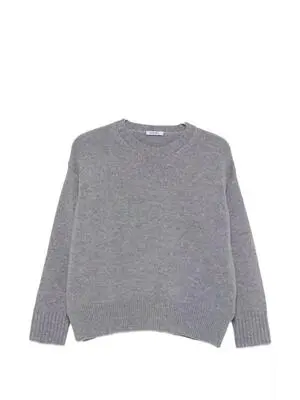 BASE MILANO Crew-neck Sweater - Grey