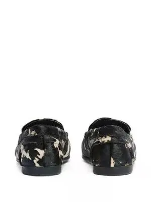 Ash Jasper Calf-hair Loafers - Black