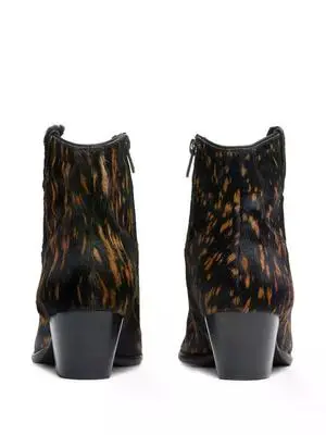 Ash Leopard-print Ankle Boots