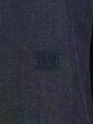 Max Mara Logo-embroidered Denim Shirt
