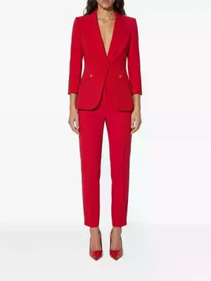 Elisabetta Franchi Jacket Made Of Lightweight Crêpe Fabric And Satin - Red