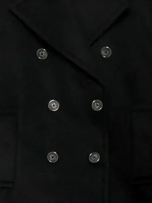 DONDUP Double-breasted Pea Coat - Black