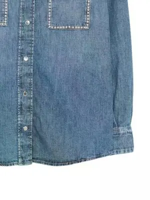 7 For All Mankind Stud-embellished Denim Shirt