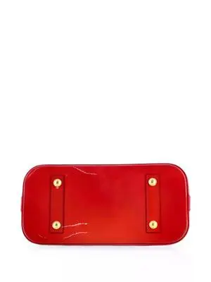 LOUIS VUITTON Alma Handbag Monogram Vernis Pm Satchel - Red