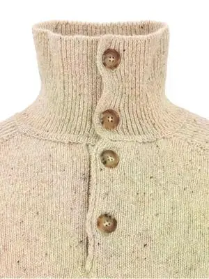MARANT Button-up Flecked Sweater