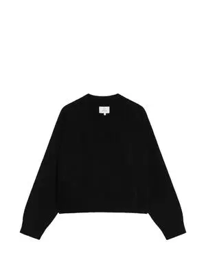 Loulou De Saison Anzor Lds V-neck Cashmere Sweater - Black
