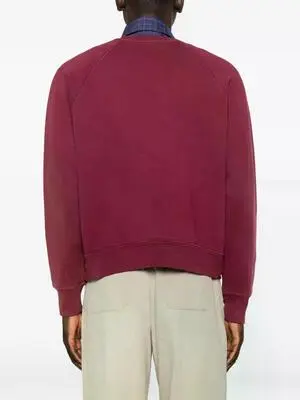 WILLY CHAVARRIA Logo-print Raglan-sleeve Sweater