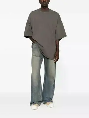 Rick Owens Faded Wide-leg Jeans