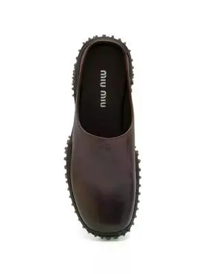 Miu Miu Leather Mules