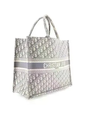 Dior Book Oblique Canvas Large Tote Bag