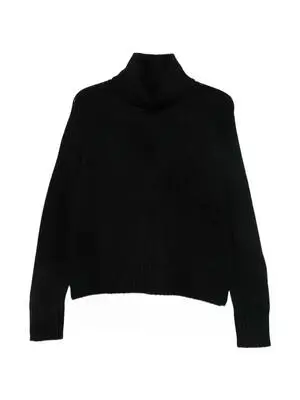 ALLUDE Roll-neck Raglan-sleeve Sweater
