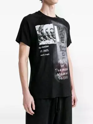 SAITOS Graphic-print Raglan-sleeve T-shirt