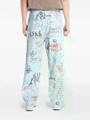 RIPNDIP Marker Wide-fit Graffiti-print Jeans