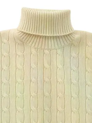 ANDRÈ MAURICE Cable-knit Roll-neck Sweater