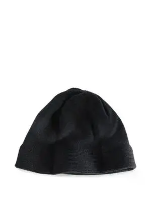 BASERANGE Fine-knit Beanie Hat - Black