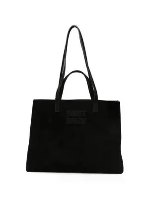 MC2 SAINT BARTH Logo-embroidered Suede Tote Bag