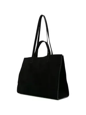 MC2 SAINT BARTH Logo-embroidered Suede Tote Bag