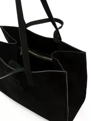 MC2 SAINT BARTH Logo-embroidered Suede Tote Bag