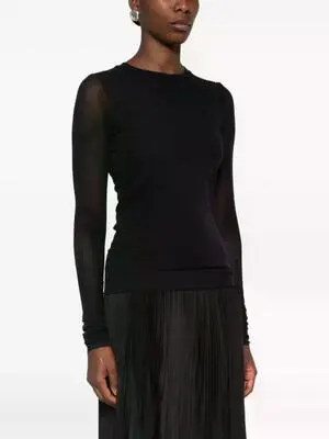 MEIMEIJ Sheer-panel Long-sleeve T-shirt