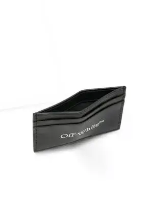Off-White Bookish Logo-print Leather Cardholder