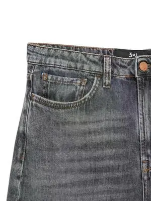 3x1 Washed Wide-leg Jeans