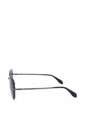 Adidas Monogram-print Pilot-frame Sunglasses