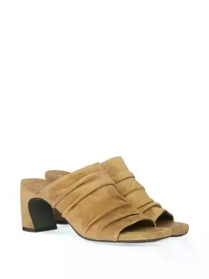 Ash Eva Ruched Heeled Sandals